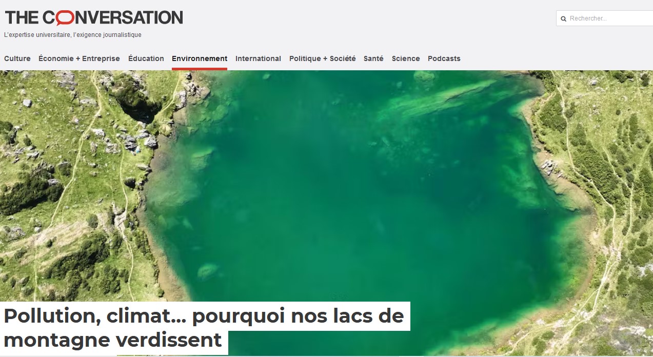 Pollution, climat ... pourquoi nos lacs verdissent ? (Article de Dirk S ...
